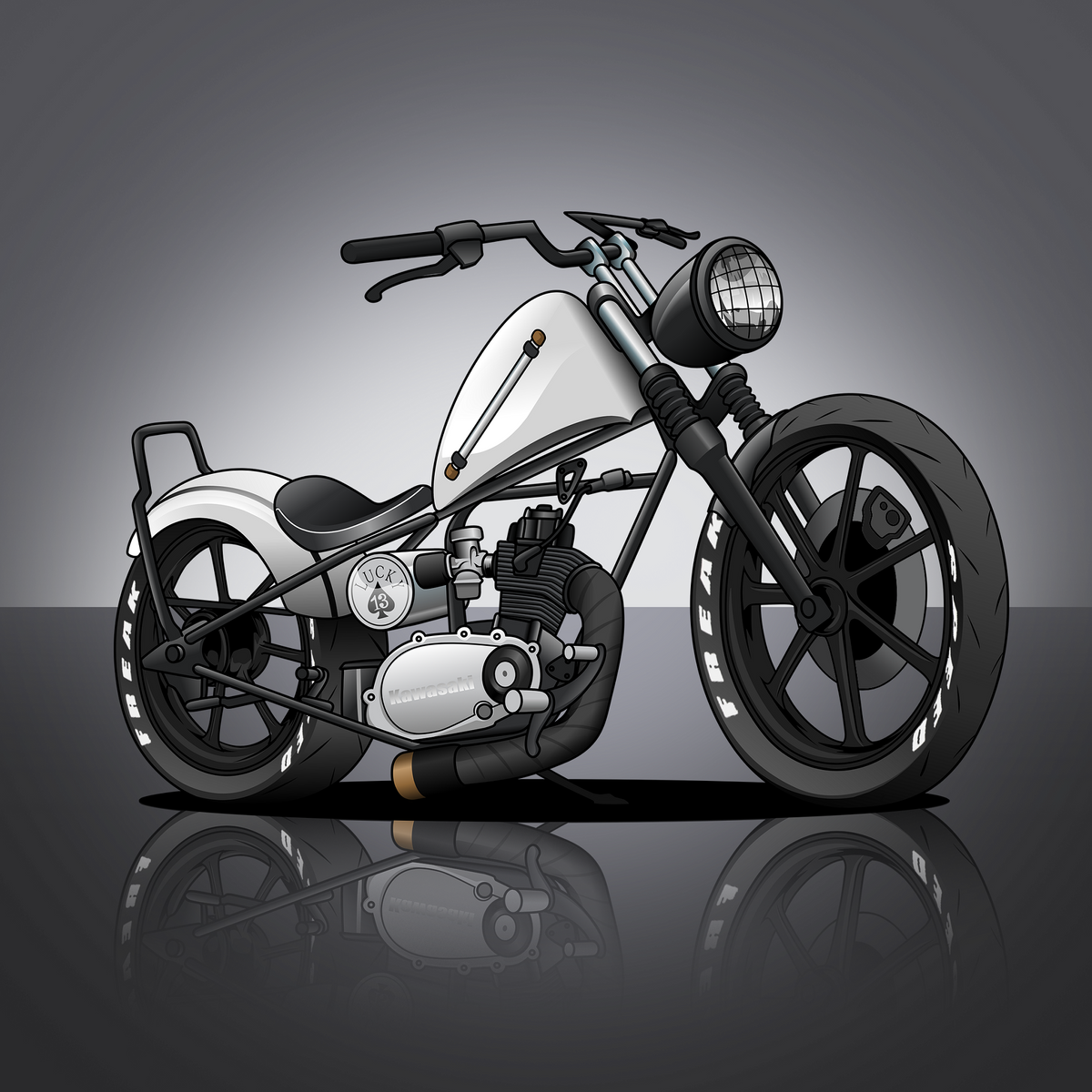 Kawasaki Bobber Motorcycle